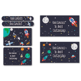 Kit Ensino Fundamental TagLab Etiquetas Adesivas Personalizadas | TagLab