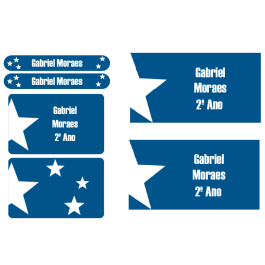 Kit Ensino Fundamental Times de Futebol TagLab Etiquetas Adesivas ...